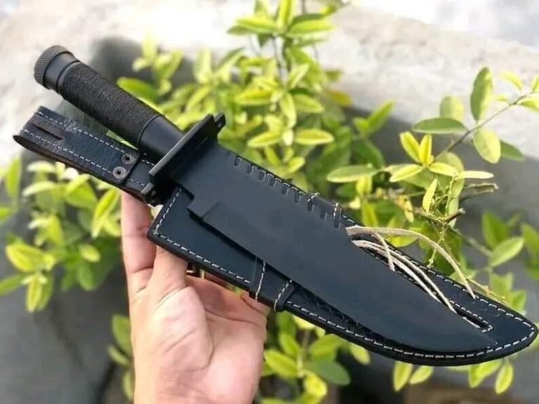 Black Rambo First Blood Survival Knife – Bushcrafter