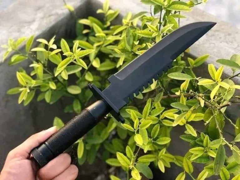 Black Rambo First Blood Survival Knife – Bushcrafter
